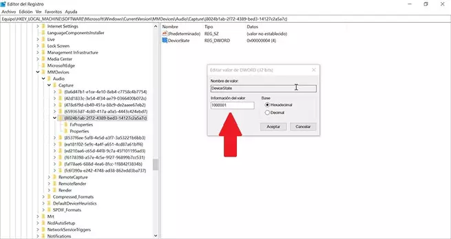 DeviceState-Registrierungseditor