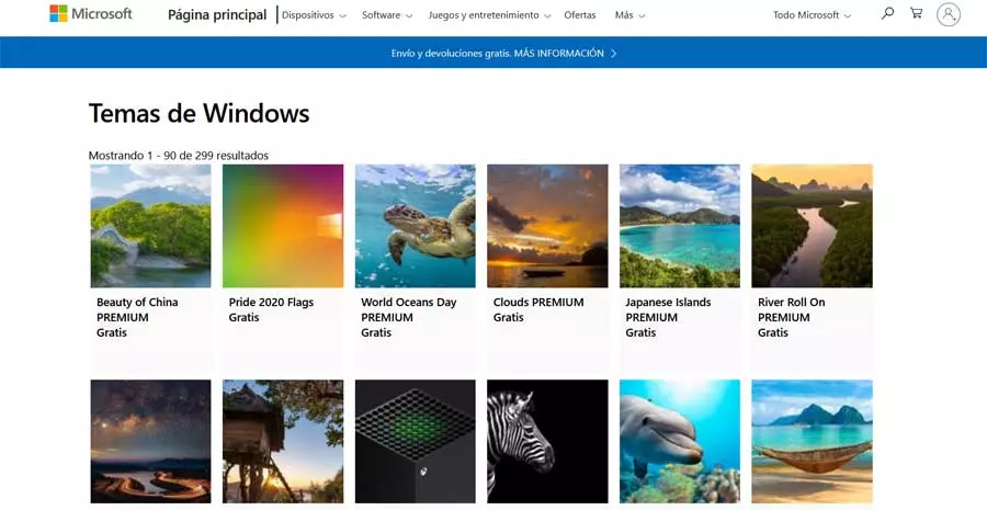 microsoft themes