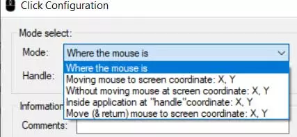 Operating modes