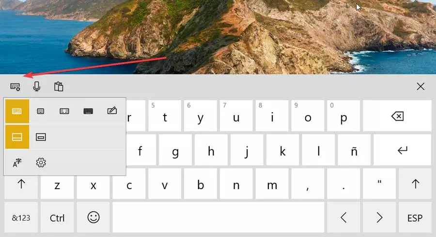 Tobetsa litlhophiso tsa keyboard ho Windows 10