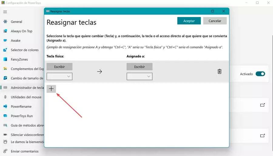 PowerToys keyboard remap