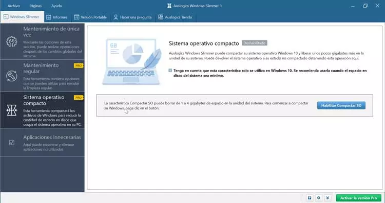 Auslogics Windows Slimmer Kompakt operativsystem