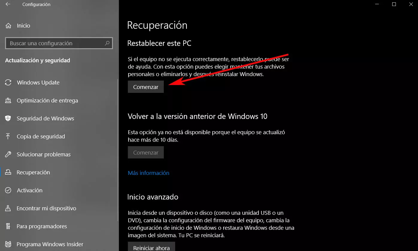 Барқарорсозии Windows 10