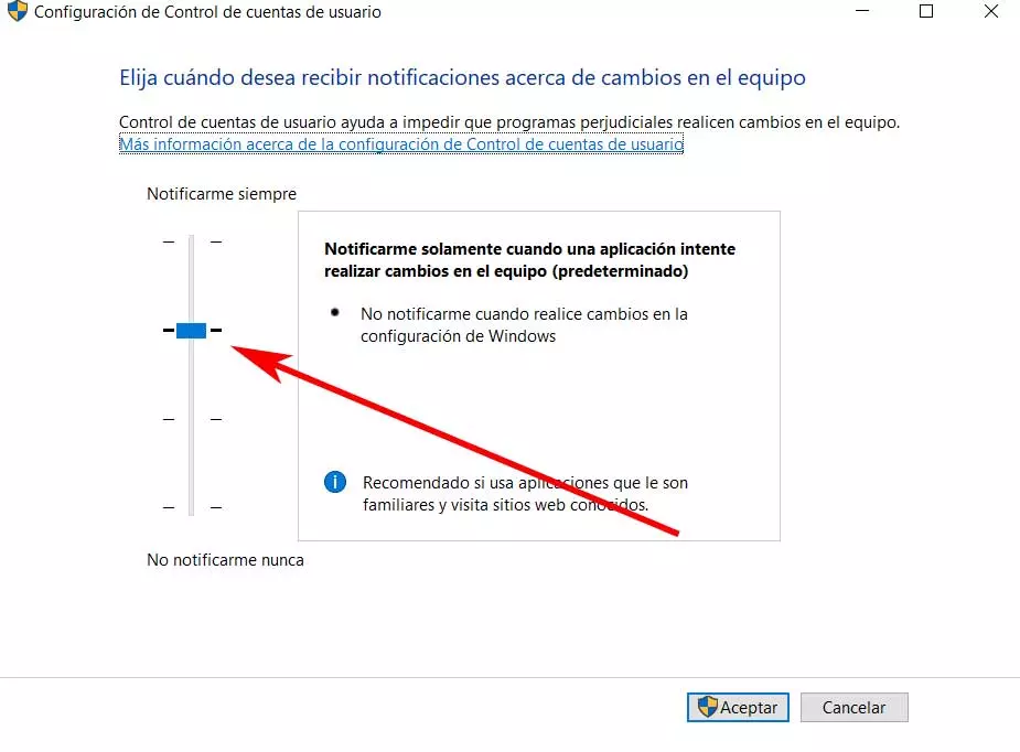 UAC Control Windows