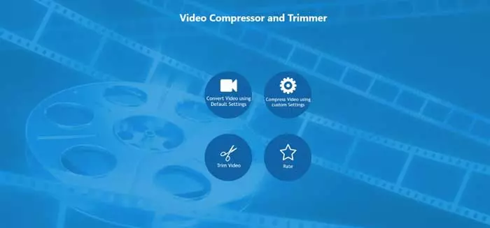 Umbreyttu skrám með Video Compressor og Trimmer