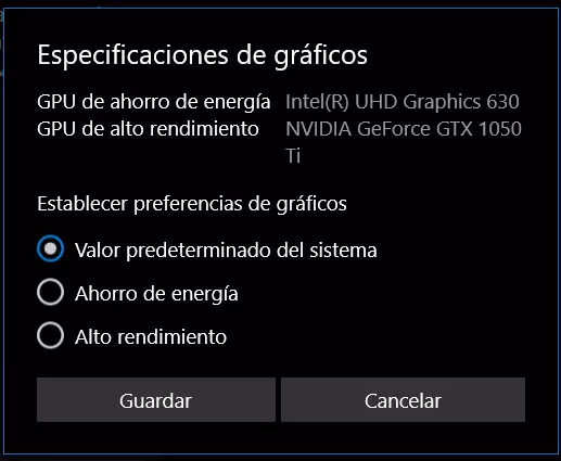 GPU UWP'yi kullan