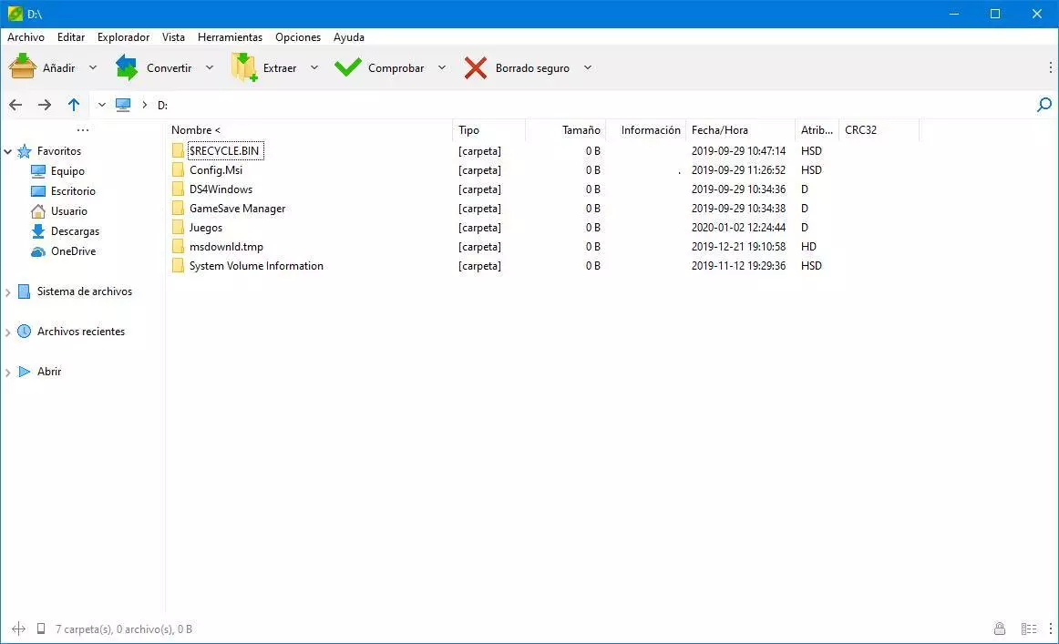 PeaZip - Isesengura rigereranya na 7-Zip - 1