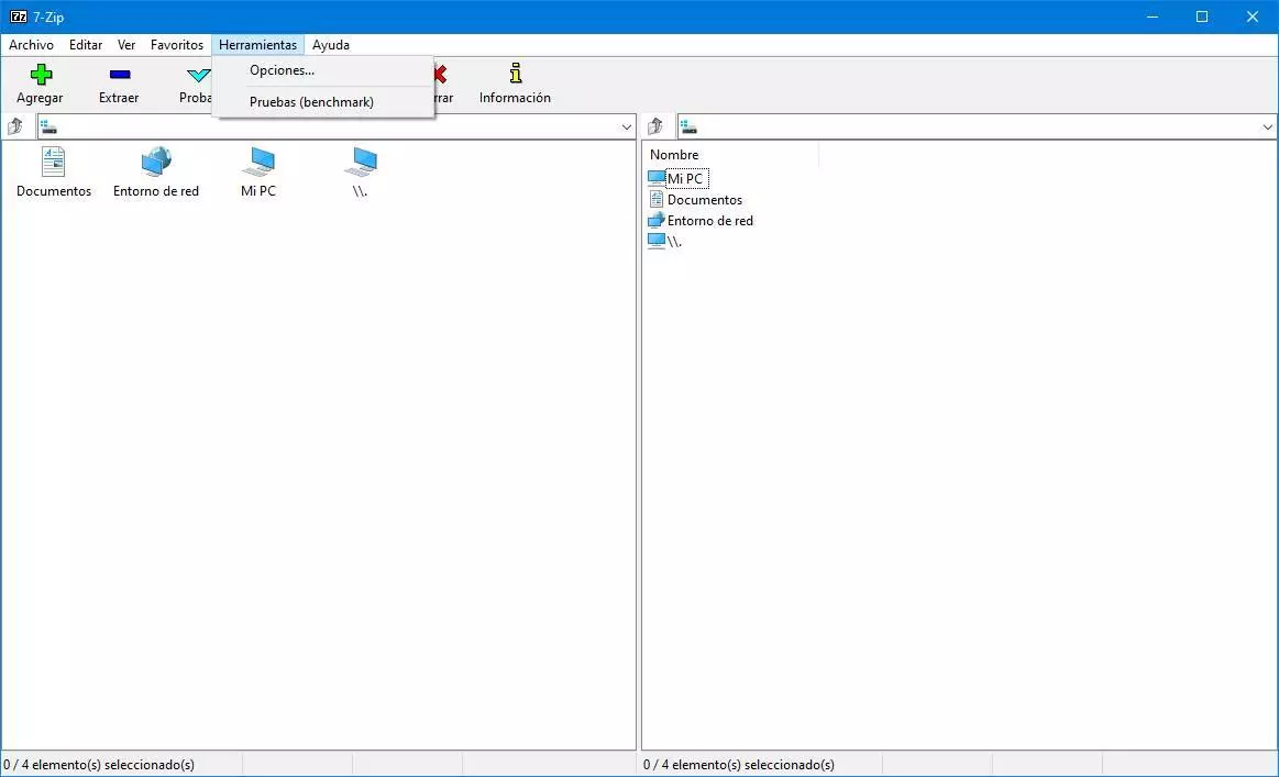 7-Zip - Isesengura rigereranya na PeaZip - 4