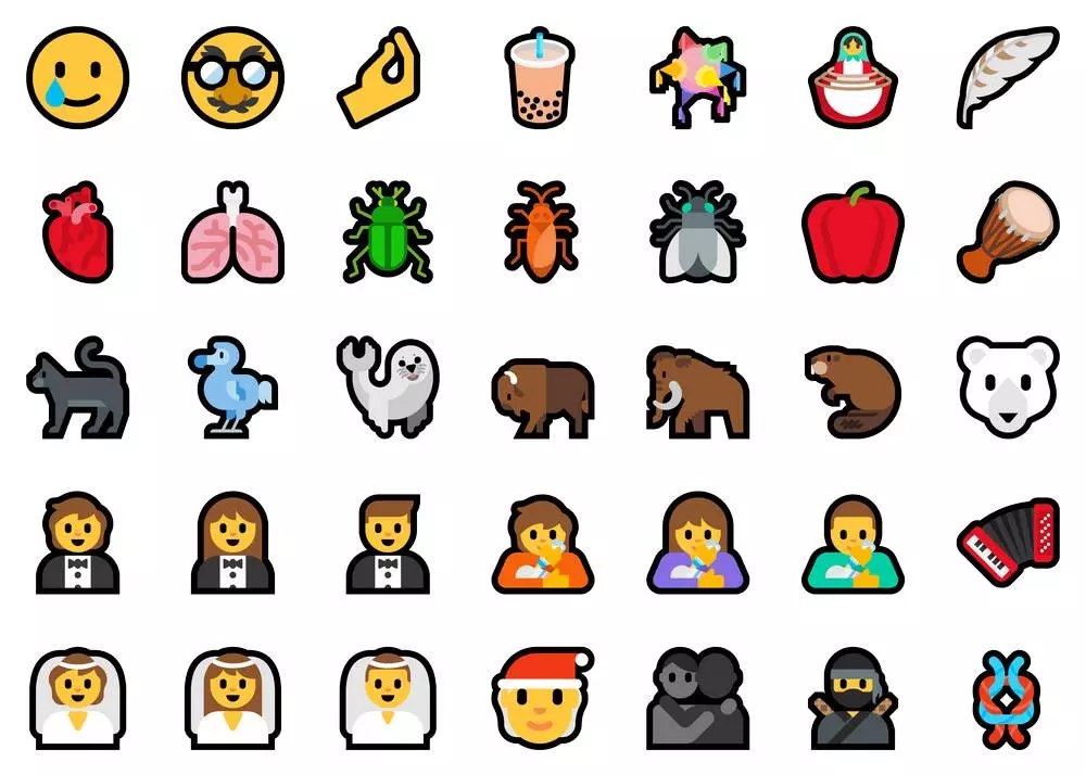 Emoji ġdida build 21227 W10