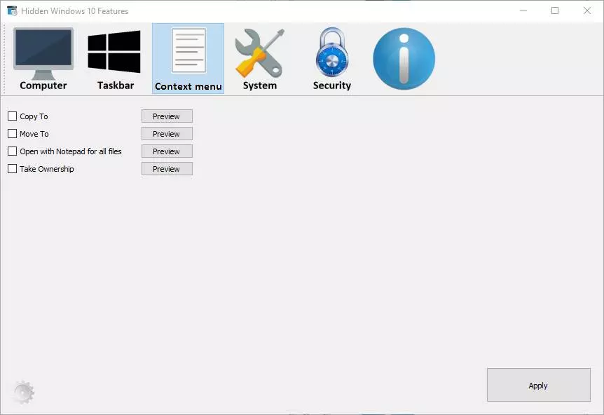 Funcții ascunse ale Windows 10 - Meniu contextual
