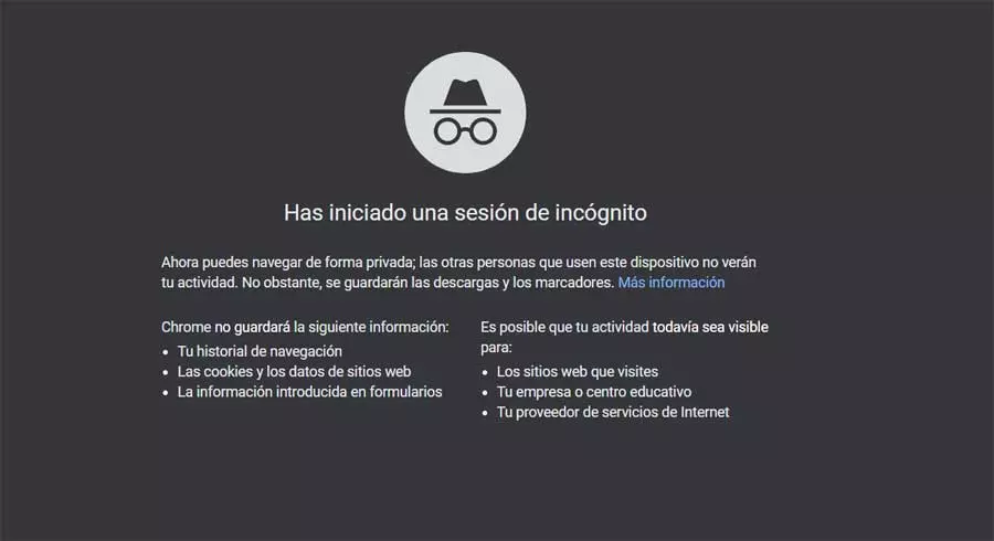 chrome incognito yanayin