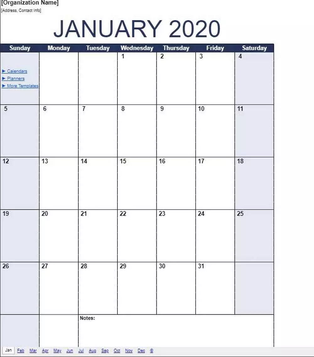 Kalender P 2020
