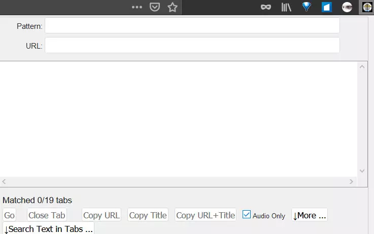 Tab Suara Firefox