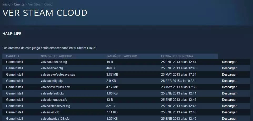 Steam Cloud - Opgeslagen spelbestanden bekijken