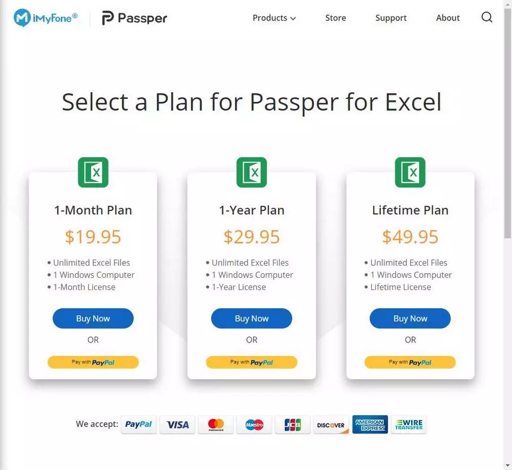 Passper for Excel — Kup