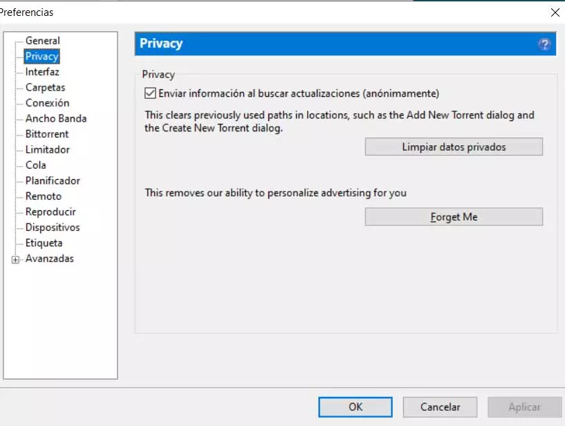 privacy torrent