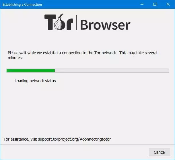 Tor Browser မှ Tor ကွန်ရက်သို့ ချိတ်ဆက်ပါ - ၃