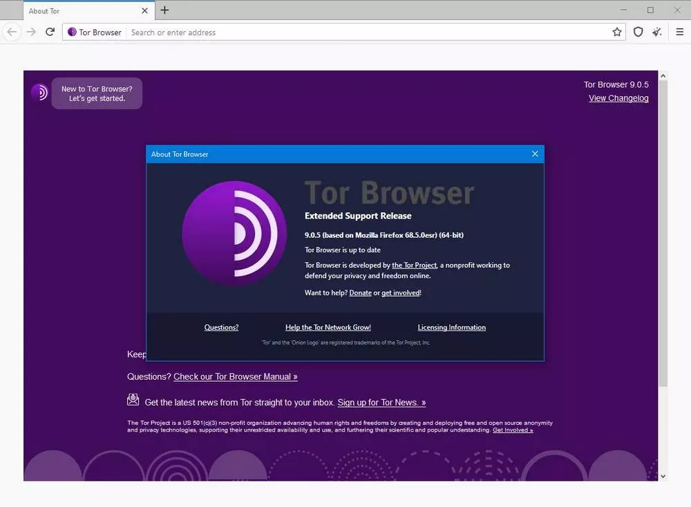 Mete ajou Tor Browser