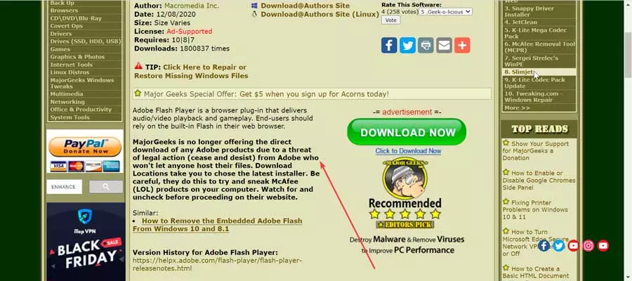 download flash majorgeek