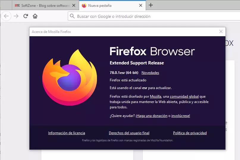 Firefox ESR pegats seguretat