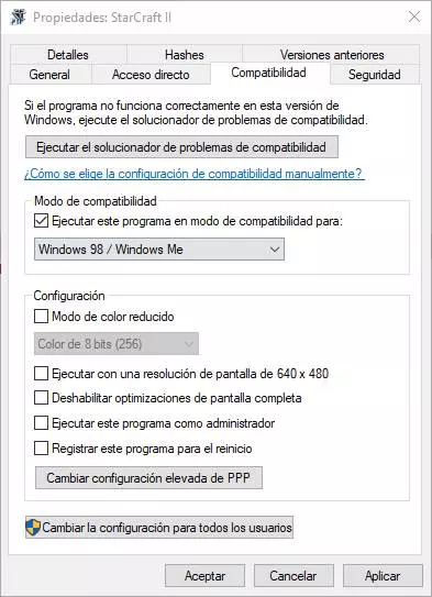 Yanayin dacewa da shirye-shirye na Windows 10