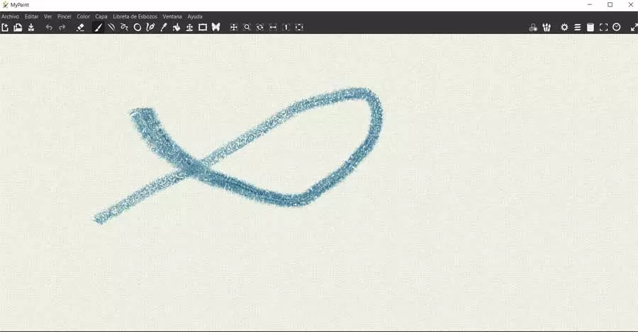 MyPaint interface