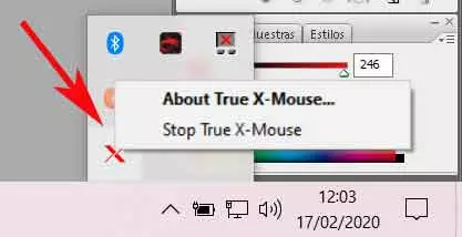 Vero menu X-Mouse
