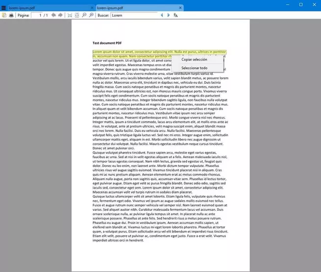 Sumatra PDF - Găsiți și selectați text