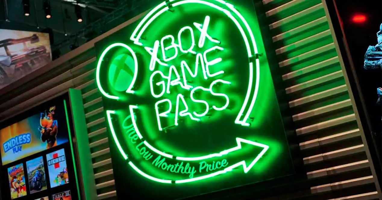 Xbox Game Pass 霓虹灯