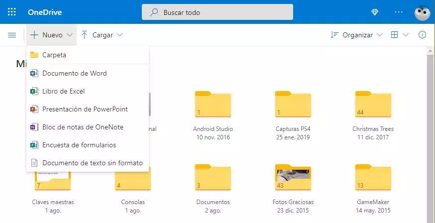 Buat dokumen dari OneDrive