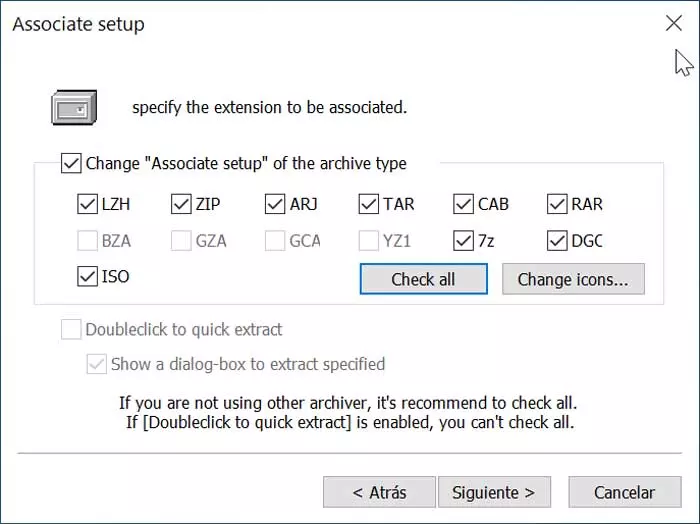 Explzh select file compatibility