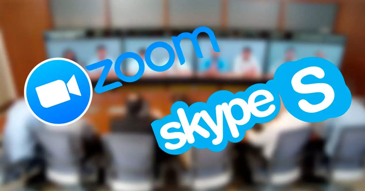 chwyddo vs skype