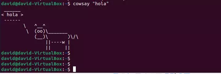 cowsay linux