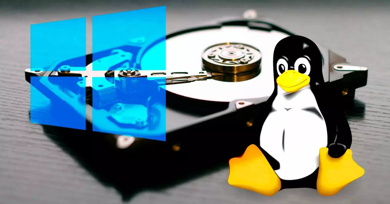 Windows Linux-harddisk