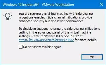 VMware Hyper-V jõudluse teatis