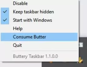 Izinketho ze-Buttery Taskbar