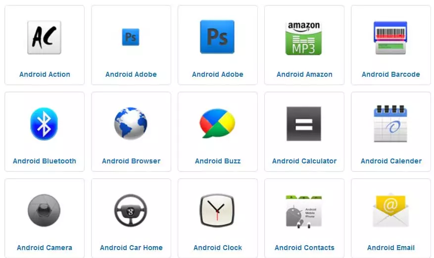 Android ikonoak