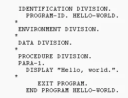 Cobol programavimas