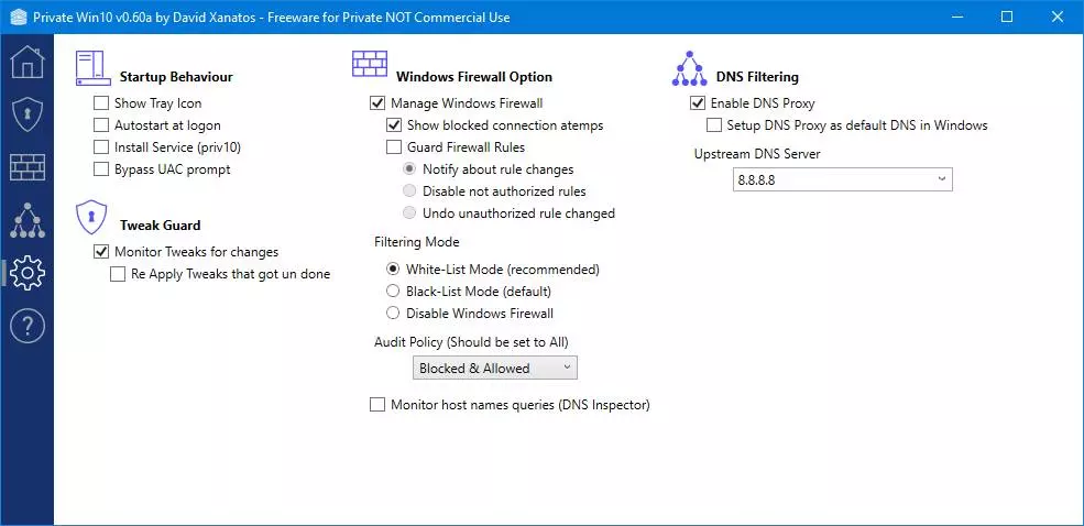 PrivateWin10 - Ngapikake privasi Windows 10 - 9