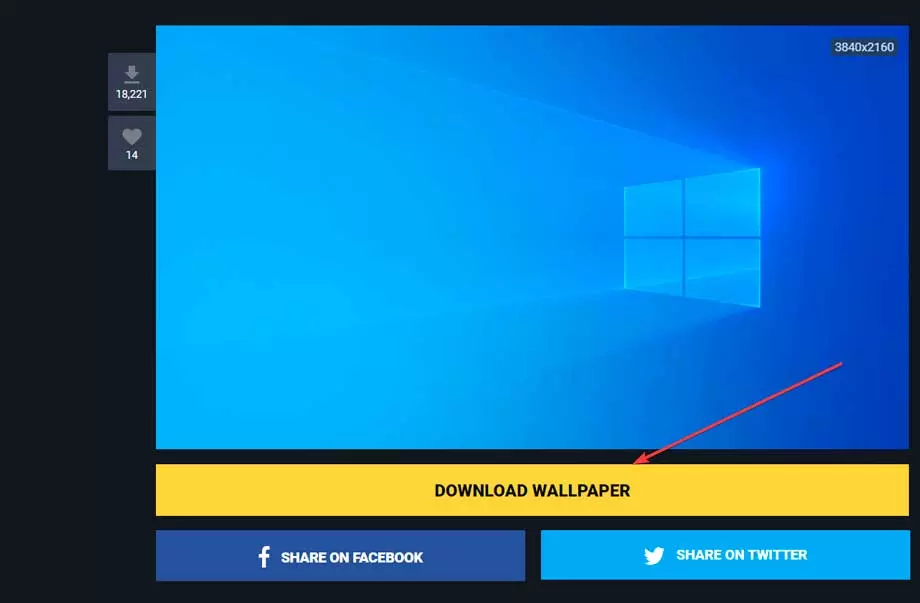 Sækja bakgrunn fyrir Windows 10