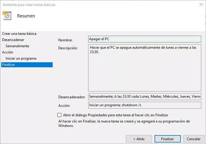 Tímasettu lokun tölvu Windows 10 - 8