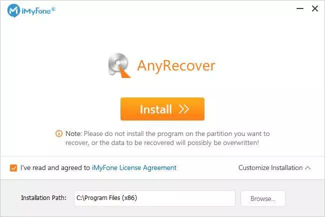 iMyFone AnyRecover - फ़ाइलें पुनर्प्राप्त करें 1