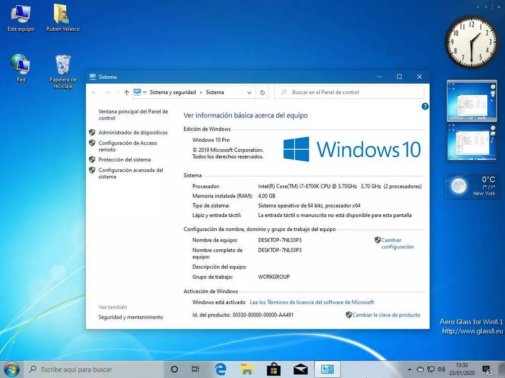 Windows 10 გადაიქცა Windows 7-ად