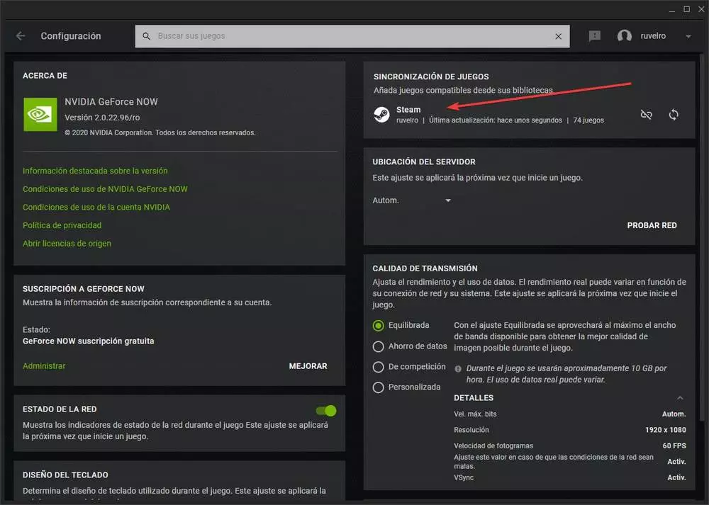 GeForce ZVINO - link uye wedzera Steam 4 mitambo