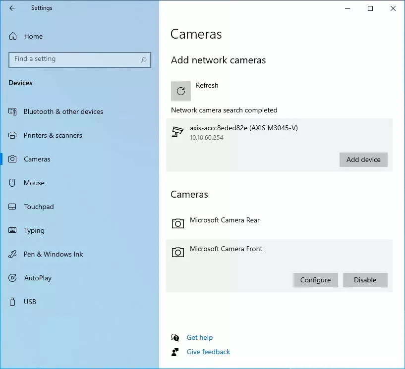 Windows 10 Bangun 21354 - Webcam 1