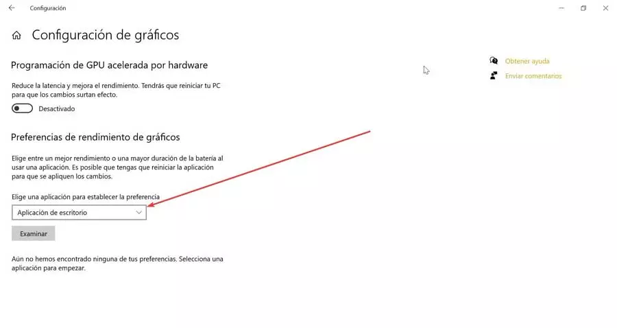 Configuració de gràfics a Windows