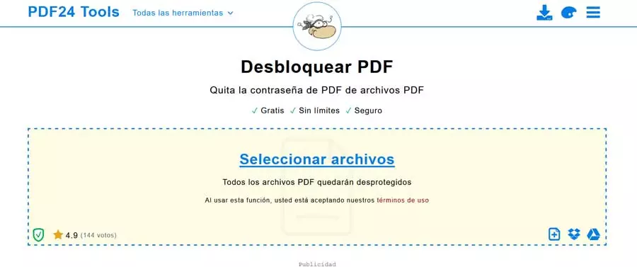 Desbloquejar PDF