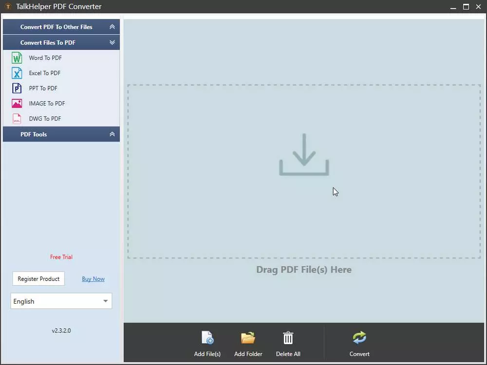 TalkHelper PDF Converter Interface