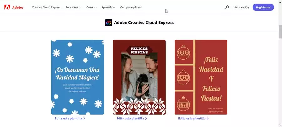 „Adobe Creative Cloud Express“.