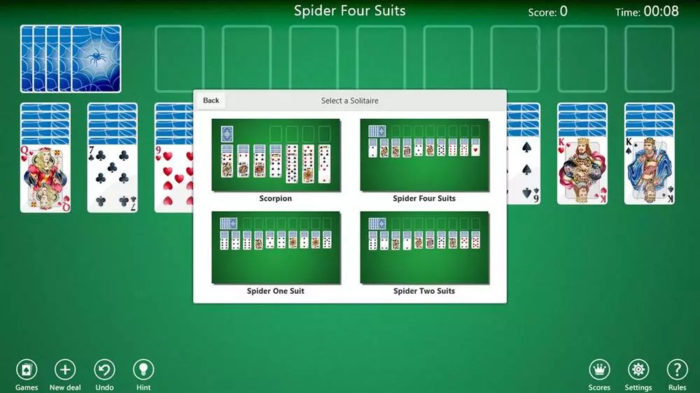 Gulu la Spider Solitaire